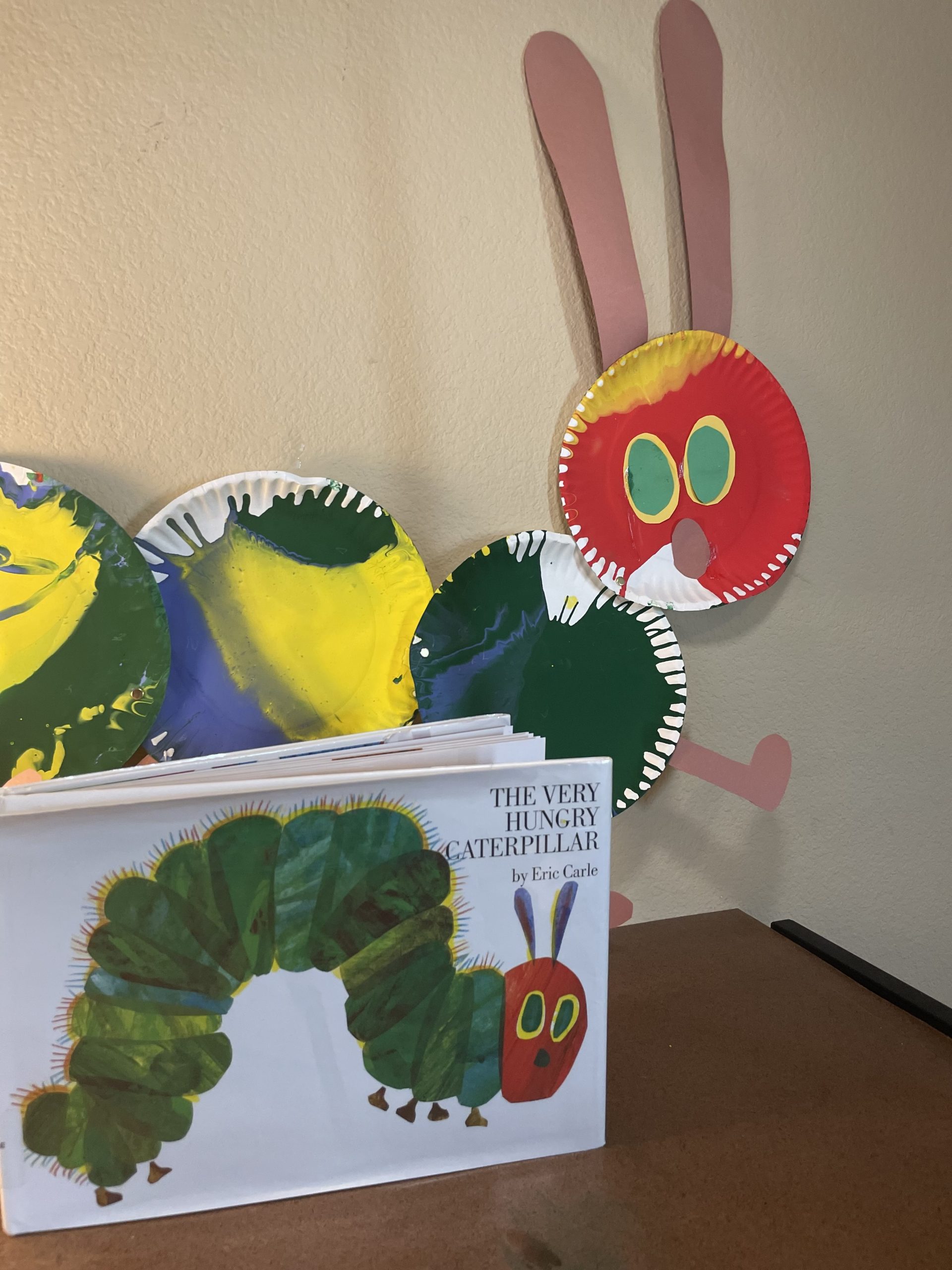 The Very Hungry Caterpillar Spin Art - Story Time Craft